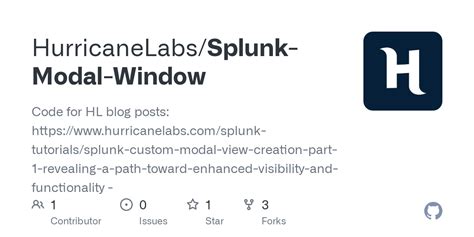 Github Hurricanelabssplunk Modal Window Code For Hl Blog Posts Hurricanelabs