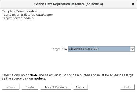 How To Create Data Replication Of A File System Lifekeeper For Linux Live 952