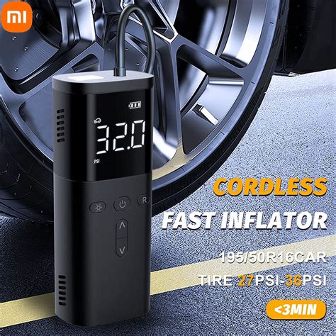 샤오미 전기 타이어 팽창기 자동차 고속 공기 펌프 Led 무선 오토바이 자전거 공 타이어 휴대용 팽창식 펌프 Aliexpress