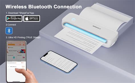 Dodoxcx Portable Printers Wireless For Travel Portable