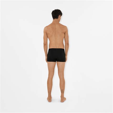 Cotton Boxer Shorts In Black Men Burberry® Official