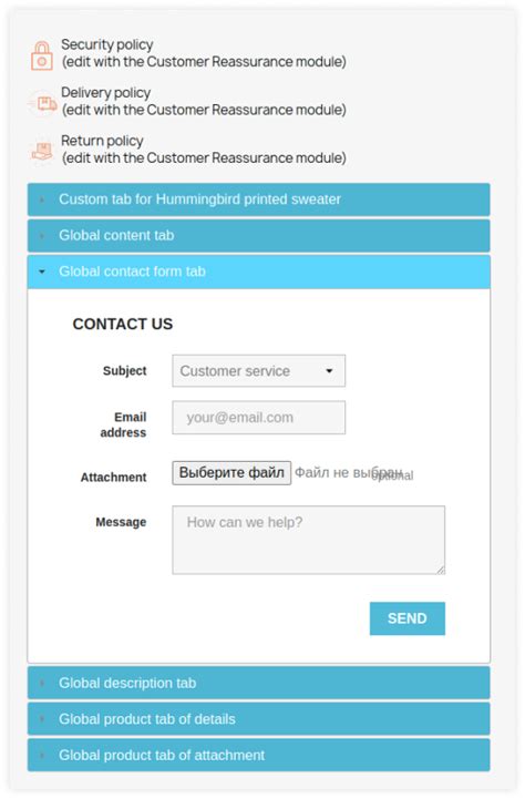 Product Tabs For Prestashop — Belvg Extensions Store