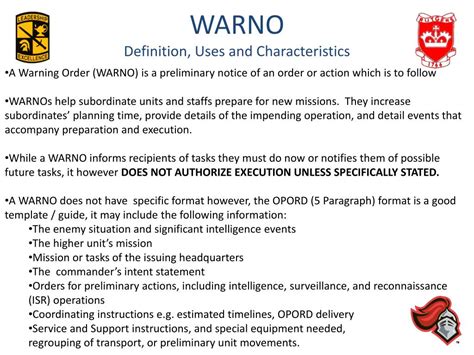 Warno Template