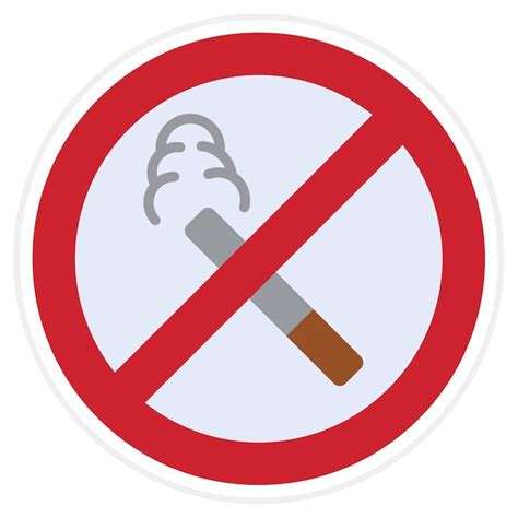 흡연 금지 아이콘 프리미엄 벡터