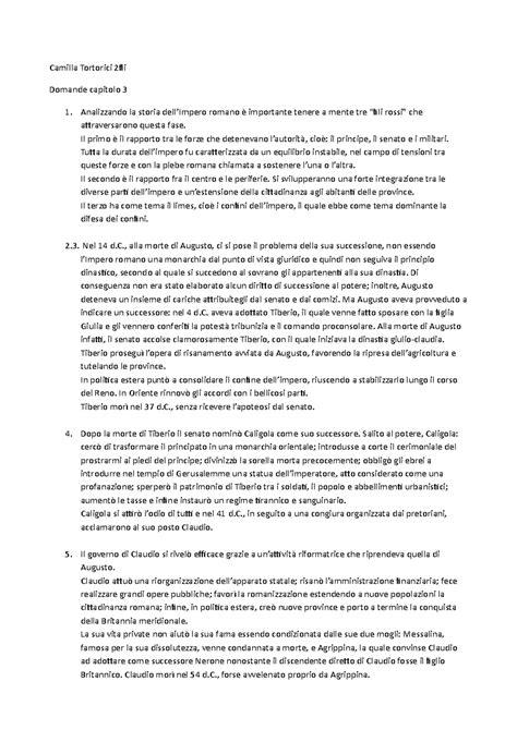 Domande Capitolo 3 Mlllllllllllllllllll Camilla Tortorici 2fli Domande Capitolo 3