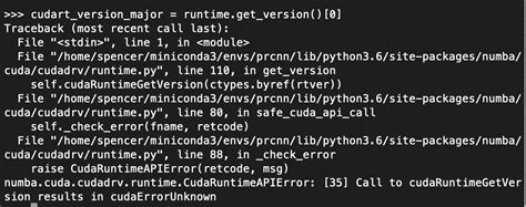 cuda runtime errors when starting up numba · issue 6561 · numba numba
