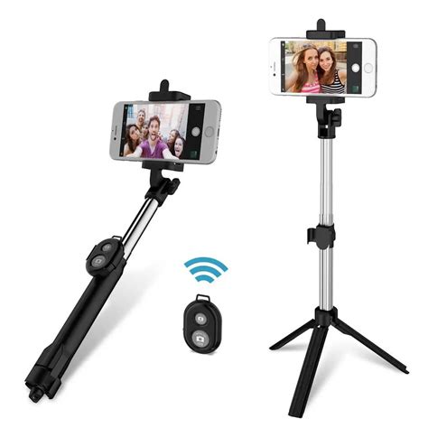 Bluetooth Selfie Stick For IPhone IOS Samsung Xiaomi Huawei Android Mobile Phones Handheld