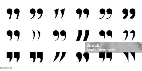 따옴표 아이콘의 이중 쉼표 실루엣 징후 인용 마크 아이콘 집합입니다 흰색 배경에 검은 인용 표지판 문장 부호 음성 기호입니다 격리된 벡터 일러스트레이션 Brand Name