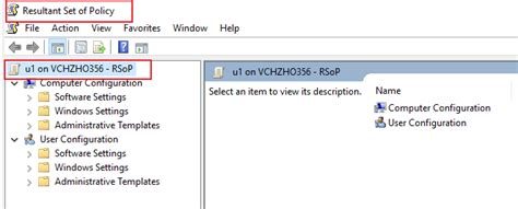 rsop user configuration only have local group policy and not fetching