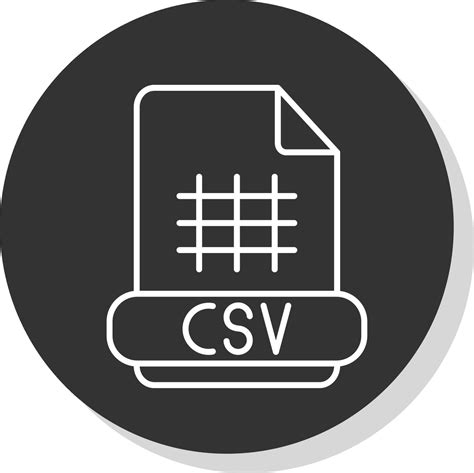 Csv Line Grey Icon 39330291 Vector Art At Vecteezy