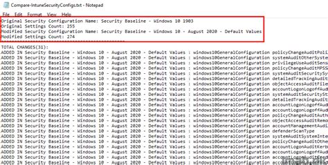 Comparing Security Baselines In Endpoint Manager Using PowerShell And Microsoft Graph API Imab Dk