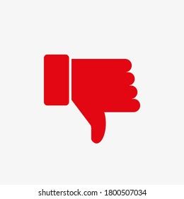 D Dislike Button Icon Illustration Stock Illustration Shutterstock
