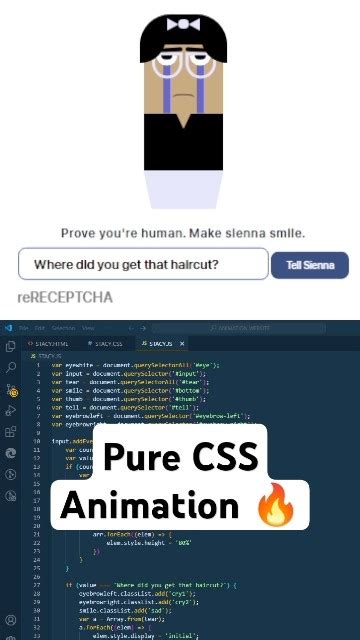 Make Slenna Smile Captcha Css Animation Youtube