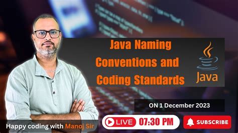 12 Coding Standards In Java Naming Convention In Java Youtube