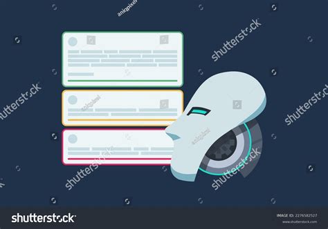 Sentiment Analysis Artificial Intelligence Vector Illustration Stock