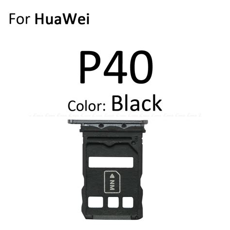Sim Card Tray Socket Slot Reader Adapter For HuaWei P40 P40 Pro Plus Micro SD Card Holder