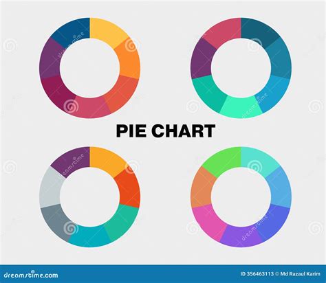 Pie Chart Of Percentage Infographics Element Of Graph Diagram With 8 Options Parts
