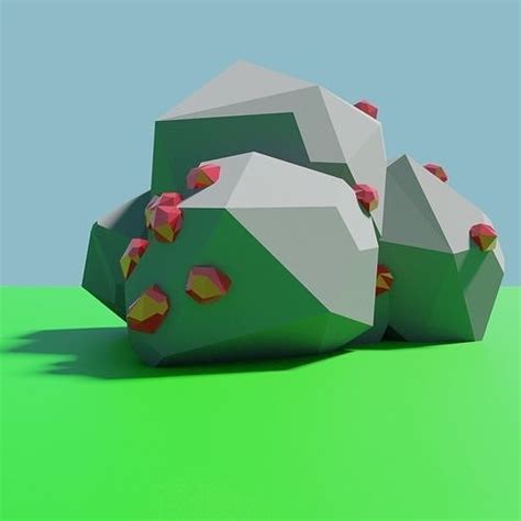 3d Model 11 Models Low Poly Game Ready Ruby Ore Vr Ar Low Poly Cgtrader