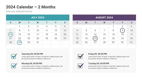 Calendar 2024 Powerpoint Template Presentation Templates Graphicriver