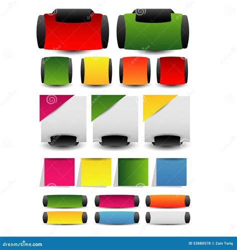 Web User Interface Element Vector Stock Vector Illustration Of Label Navigation 53880578