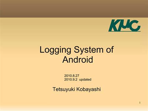 Logging System Of Android Pdf Operating Systems Computer Software