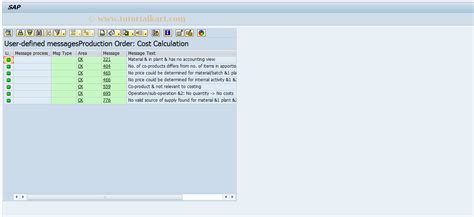 Opr4 Ppco Sap Tcode Production Order Cost Calculation