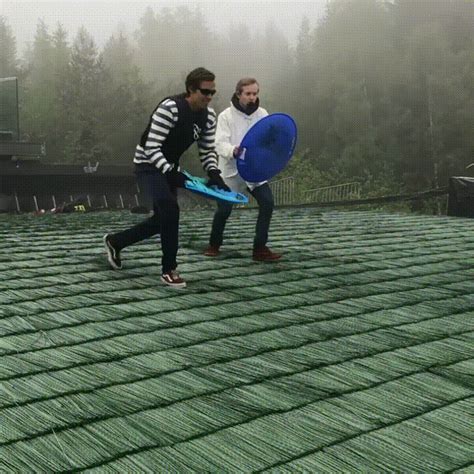 Taking A Tumble After Sledding Down A Ski Jump Ramp R Winstupidprizes