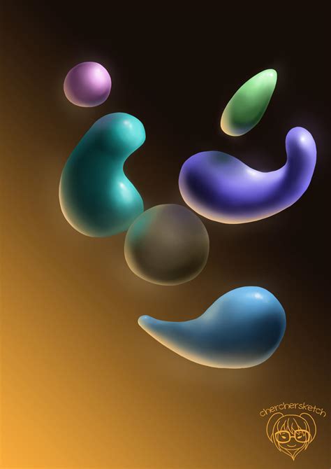 Coloured Blobs By Cherchersketch On Deviantart