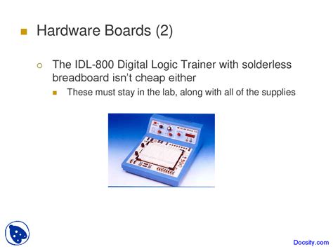 Hardware Boards Digital System Design Lecture Slides Docsity