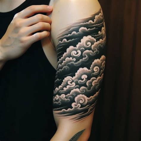 Akatsuki Cloud Tattoo Sleeve
