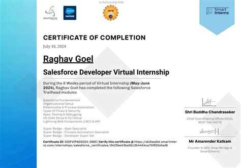 Raghav Goel On Linkedin Salesforce Salesforcedeveloper Virtualinternship Techjourney…