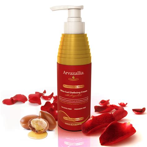 Arvazallia Ultra Curl Defining Cream With Argan Oil For Wavy And Curly Hair Arvazallia