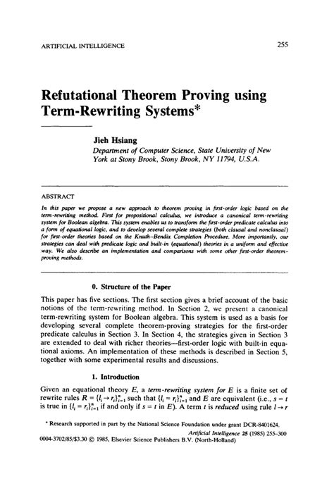 pdf refutational theorem proving using term rewriting systems