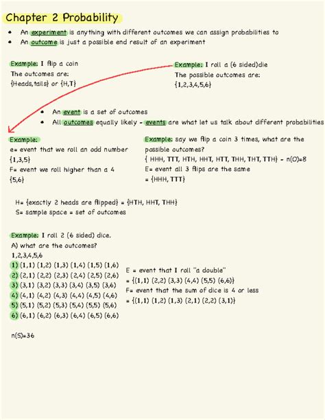 Chapter 2 Probability Concepts And Events Explained Studocu