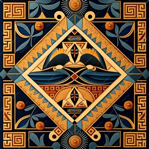 Premium Ai Image Egyptian Pattern Ancient Art