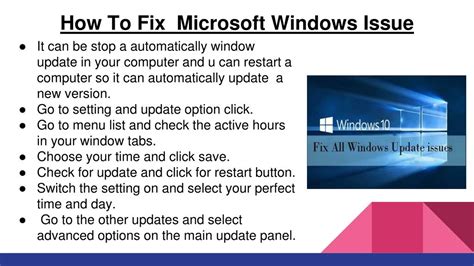 PPT Easy To Fix For Microsoft Windows Update Issue PowerPoint Presentation ID 7917902