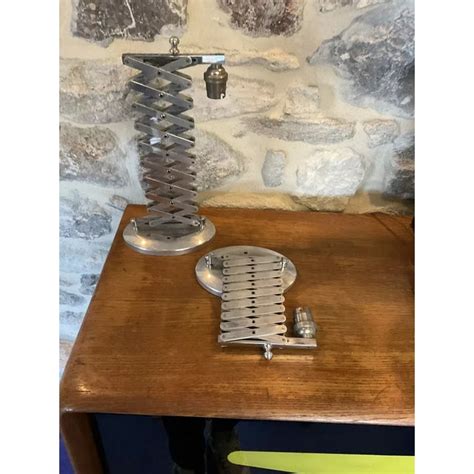 1950 s xl french mid century modern nickel aluminum zig zag loft