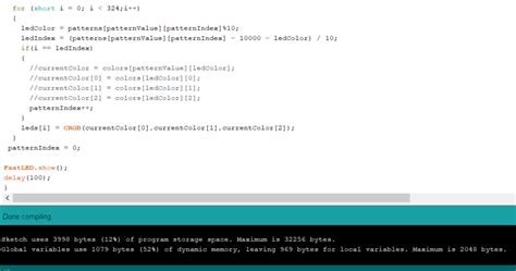 Question On Memory Usage When Assigning Values To An Array Leds And Multiplexing Arduino Forum