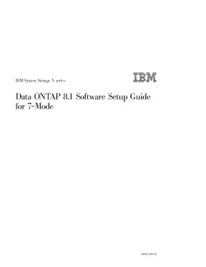 Fillable Online IBM System Storage N Series Data ONTAP 8 1 Archive And Fax Email Print