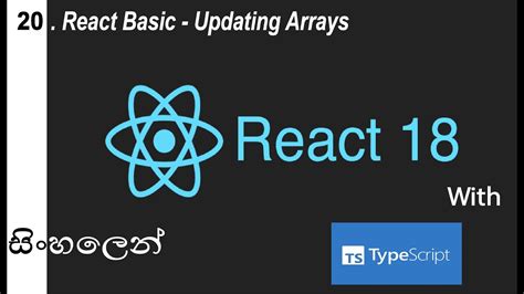 20 React 18 With Typescript Sinhala Updating Object Arrays React