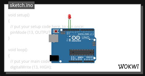 Led Blinking Wokwi Esp32 Stm32 Arduino Simulator