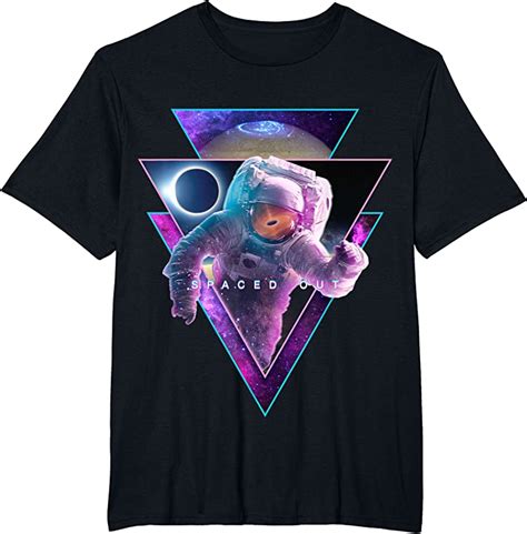 Shop Astronaut Spaced Out Aesthetic Vaporwave Eclipse Space Art T