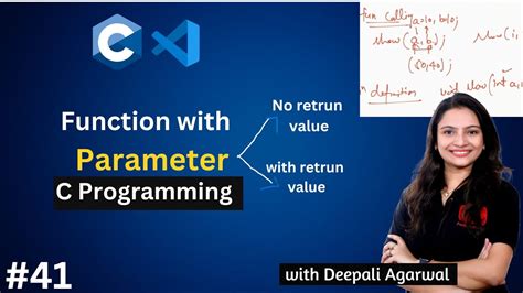Function with Arguments in C Programming | Types of Functions in C | Functions in C Part-5 #41 ...