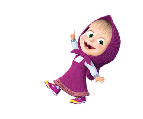 маша из мультика маша и медведь на прозрачном фоне 29 фото