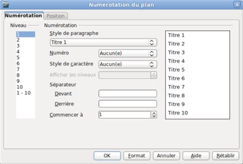 numérotation des pages apache openoffice wiki