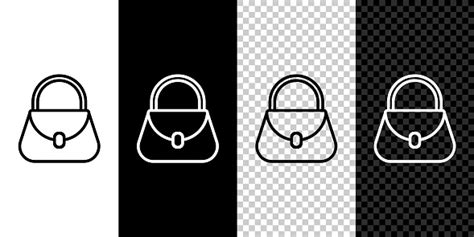 흑백 배경에 격리된 세트 핸드백 아이콘을 설정합니다 여성 핸드백 사인 매력적인 캐주얼 수하물 기호 벡터 일러스트레이션 0명에 대한 스톡 벡터 아트 및 기타 이미지 Istock