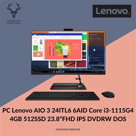 Jual Lenovo Aio Itl Aid Id Core I G Gb Ssd Fhd Ips Dos Shopee Indonesia