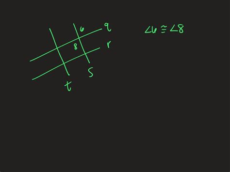 solved determine which lines if any can be proven parallel using the