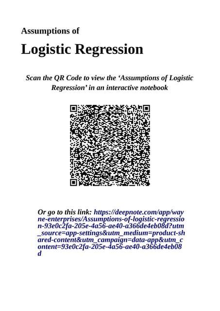 Understanding The Assumptions Of Logistic Regression Theory Intuition Formulas And Practical