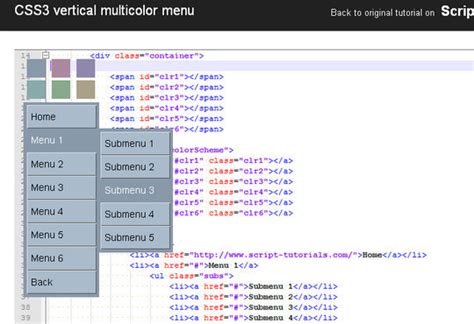 48个免费的html5和css3下拉菜单模板下载 创意悠悠花园